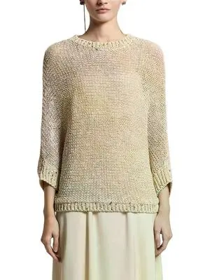 Peserico Sequin-embellished Sweater - Neutrals