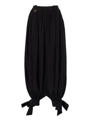 Chloé Silk Crepe De Chine Balloon Pants - Black