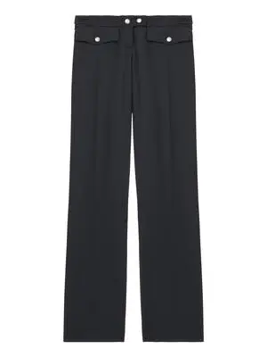 Alexander McQueen Straight Leg Trousers - Navy
