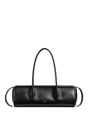 Khaite Donna Leather Shoulder Bag - Black