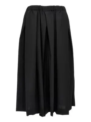 Comme Des Garçons Wide Leg Pants - Black