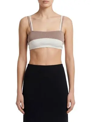 DIESEL® Cropped Top In Viscose Blend - Pink