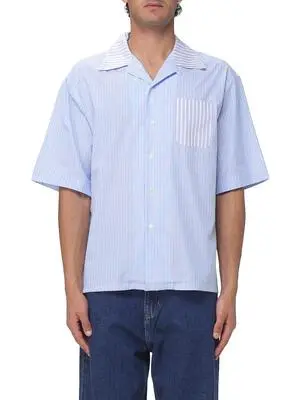 Marni Striped Cotton Casual Shirt - Blue