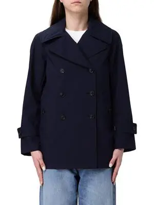 SAVE THE DUCK Save The Duck Double-Breasted Trench Coat Blue