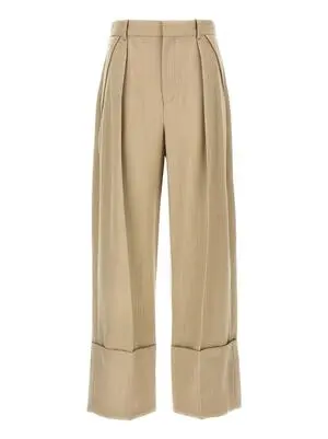 Victoria Beckham Tailored Trousers - Kaki
