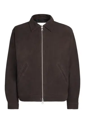 NN.07 Nn07 Goat Suede Petrus Jacket - Brown