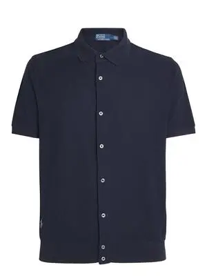Polo Ralph Lauren Cotton Honeycomb Shirt - Navy