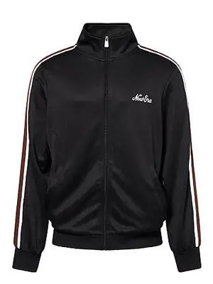 New Era Logo-embroidered Track Jacket - Black