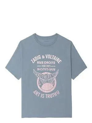 Zadig&Voltaire Graphic-print Cotton T-shirt - Sixtine