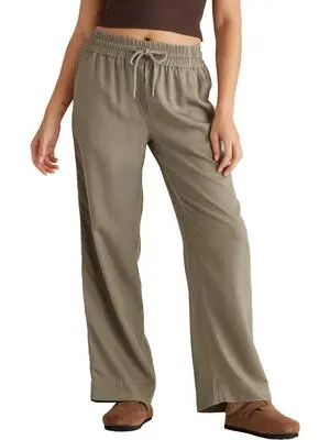 QUINCE Vintage Wash Tencel Wide Leg Pants