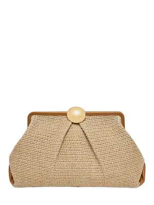 AIMEE Full Circle Xl Clutch - Raffia