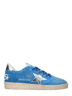 GOLDEN GOOSE Ballstar Suede Trainers - Blue