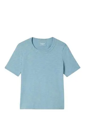 Whistles Cotton-jersey T-shirt With Double Trims - Blue