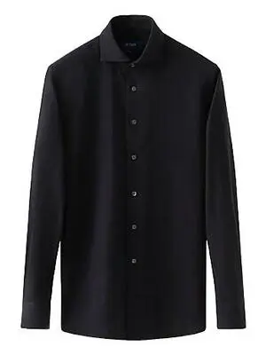 Eton Long-sleeved Slim-fit Denim Shirt - Black