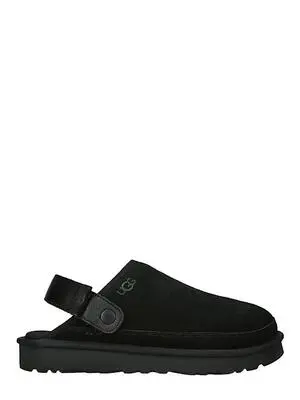 UGG Branded Suede Clogs Black