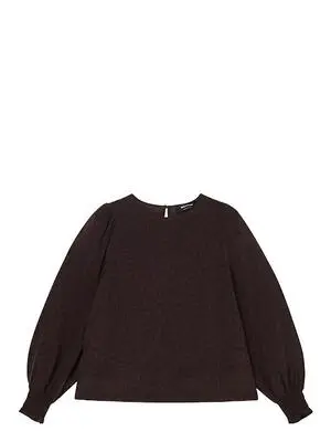 Whistles Leopard-print Woven Blouse - Black