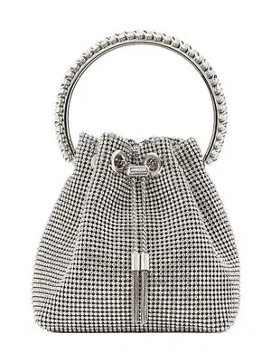 JIMMY CHOO Bon Bon Top-handle Bag - Silver