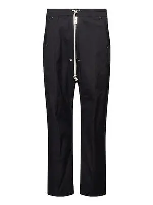 Rick Owens Straight-leg Cotton Trousers - Black