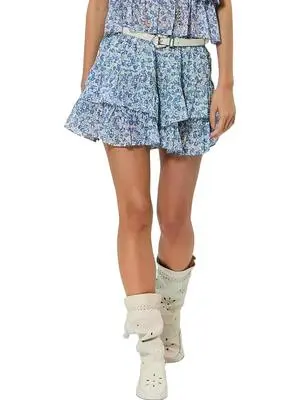 MARANT ETOILE Jocadia Floral-Print Mini Shorts