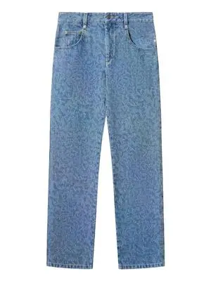 MARANT ETOILE Brinsa Pattern Straight Jeans - Blue