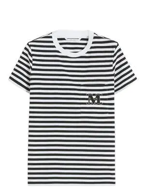 Max Mara Striped Jersey T-shirt - Black