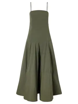 VERONICA BEARD Ilona Taffeta Midi Dress