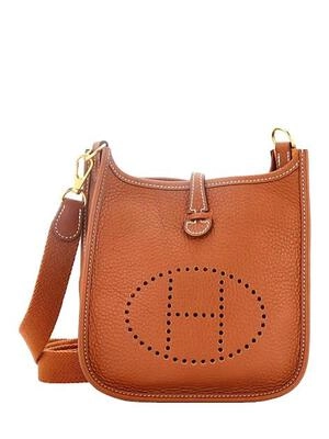 Hermès HERMES Tpm Evelyne Gen Iii Clemence Brown