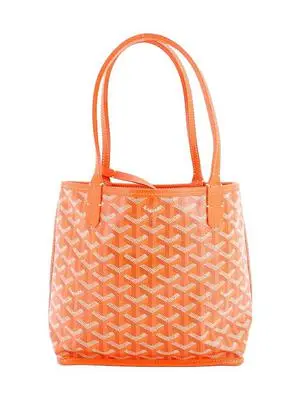 Goyard Mini Anjou Reversible Tote Coated Canvas Orange
