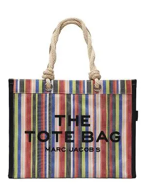 Marc Jacobs The Large Stripe Mesh Tote Bag Red/multi