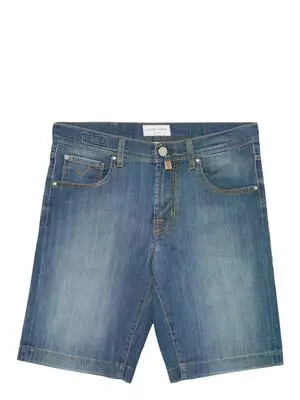 Jacob Cohen Logo-patch Shorts - Blue