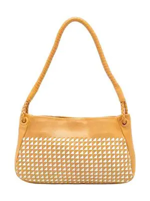Bottega Veneta 2000-2007 Nappa Intrecciato Shoulder Bag - Brown