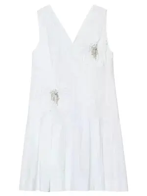 3.1 Phillip Lim Floral Appliqué Mini Dress - White