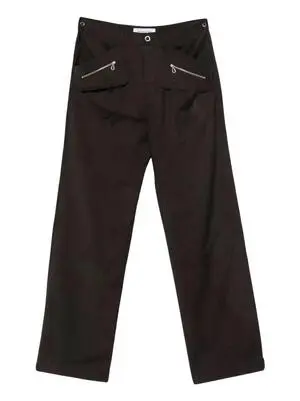 KIKO KOSTADINOV Komlo Zipped Wool Trousers - Brown