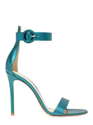 GIANVITO ROSSI Buckle-detail Ankle-strap Sandals - Blue