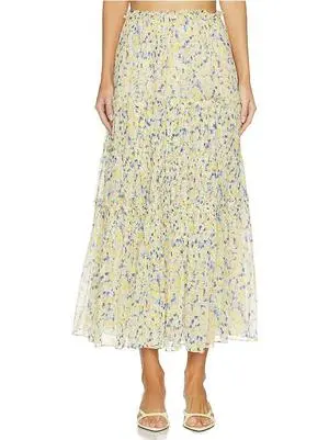 Ulla Johnson Virginie Silk Maxi Skirt - Daffodil