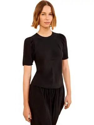 Ulla Johnson Corine Silk Top - Noir