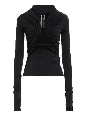 Rick Owens Top In Synthetic Jersey - Black