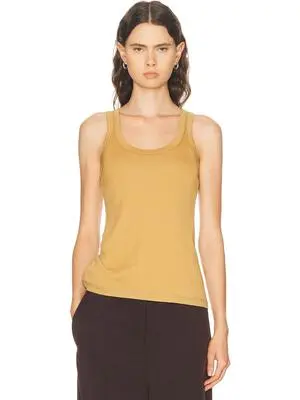 LEMAIRE Rib Tank Top Ochre