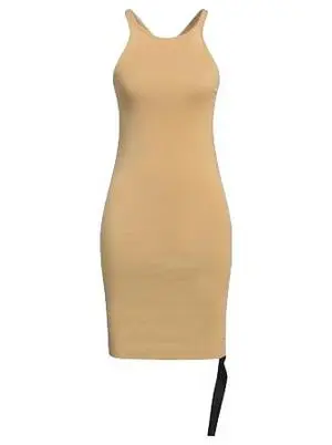 Rick Owens DRKSHDW By RICK OWENS Mini Bodycon Dress Camel