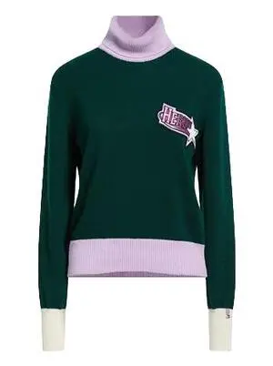 Herno Turtleneck Wool Blend Sweater - Green
