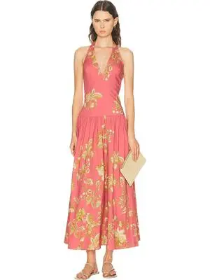 Hemant & Nandita Dani Halter Neck Maxi Dress - Multi