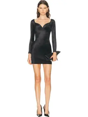 Balenciaga Sweetheart Dress - Black