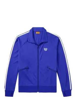 HUMAN MADE Logo-embroidered Striped Tech-jersey Track Jacket - Blue