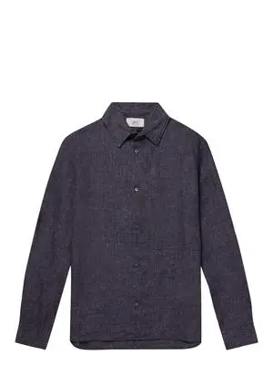 Mr P. Linen Shirt - Gray
