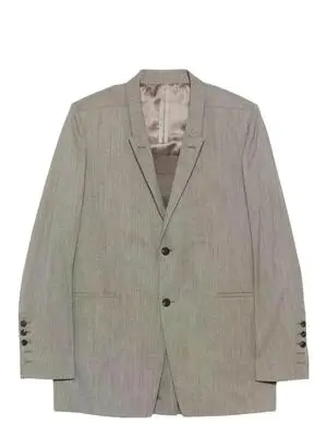 Rick Owens Single-breasted Blazer Neutrals