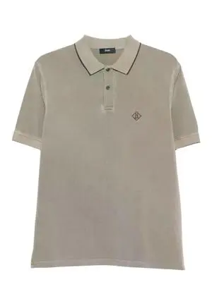 Herno Logo-embroidered Polo Shirt - Grey