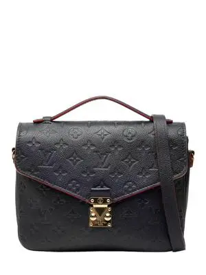 LOUIS VUITTON Monogram Empreinte Pochette Metis Satchel 2020 - Blue