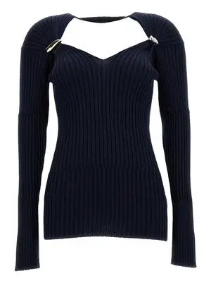 Bottega Veneta Cashmere And Silk Sweater - Blu