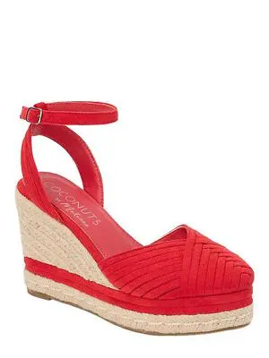Matisse Becca Espadrille Wedges - Red
