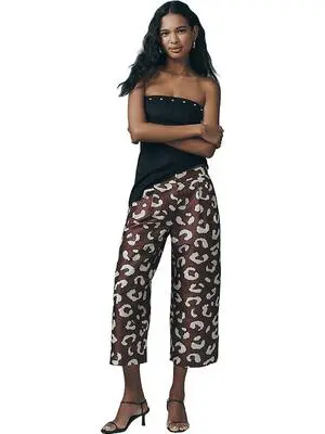 STELLA NOVA Animal Print Pants - Brown Pattern